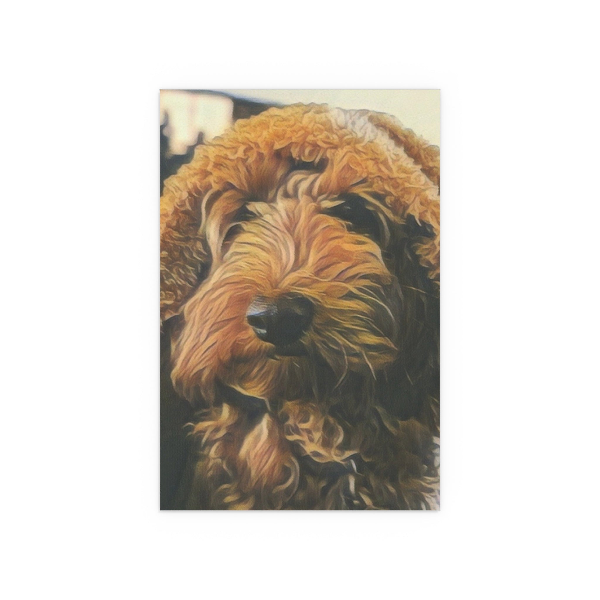 Cosy Cockapoo Portrait Silk Poster — Indoor/Outdoor Dog Wall Art ...